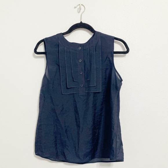 CAbi | Tops | Cabi 6524 Louis Ii Top Navy Spring 224 Small Euc | Poshmark
